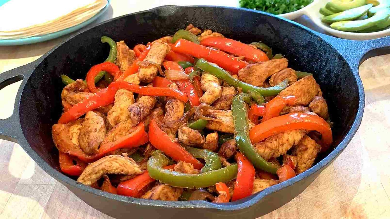 Recette de Fajitas au Poulet saines, faciles
