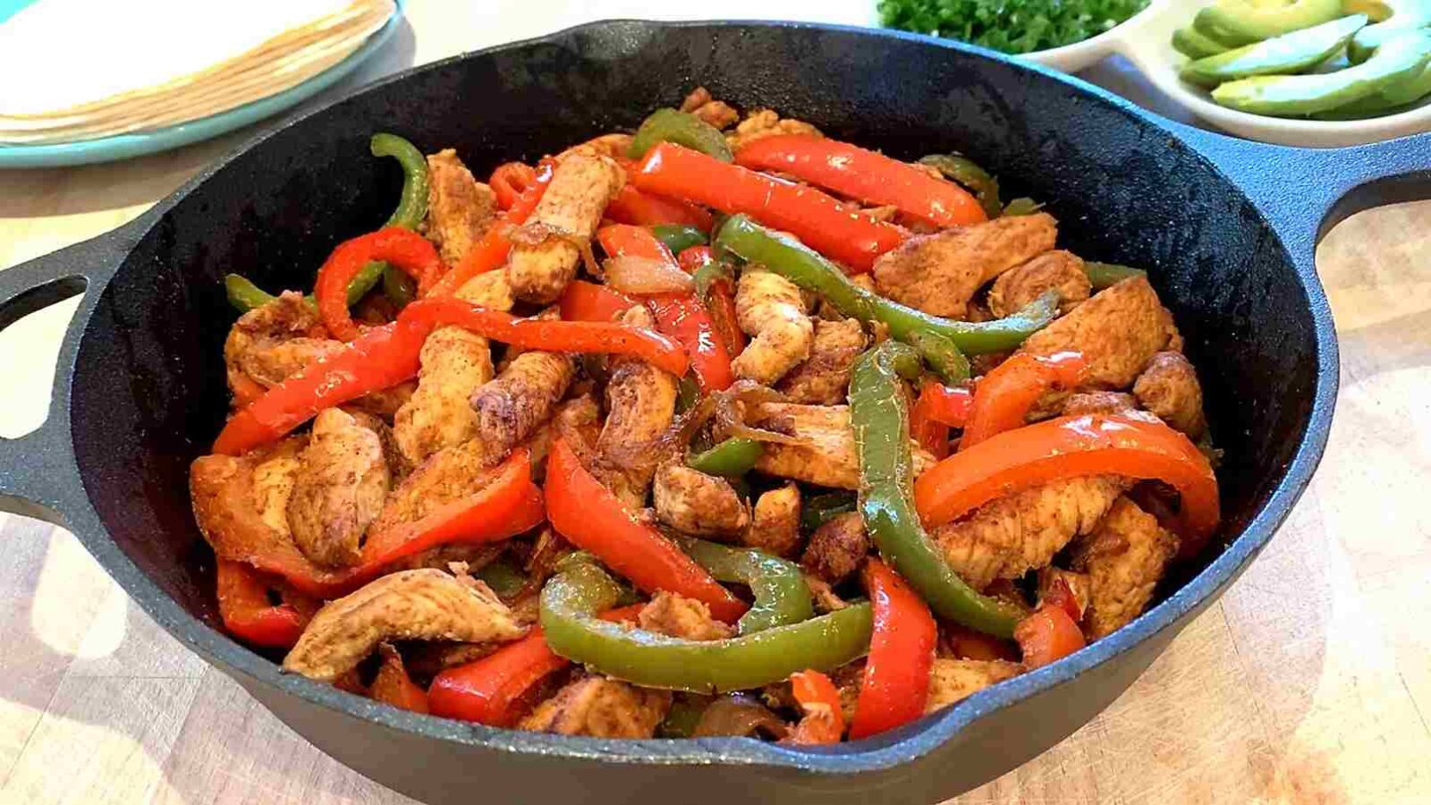 Recette de Fajitas au Poulet saines, faciles